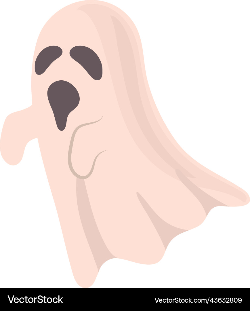 Ghost character halloween Royalty Free Vector Image