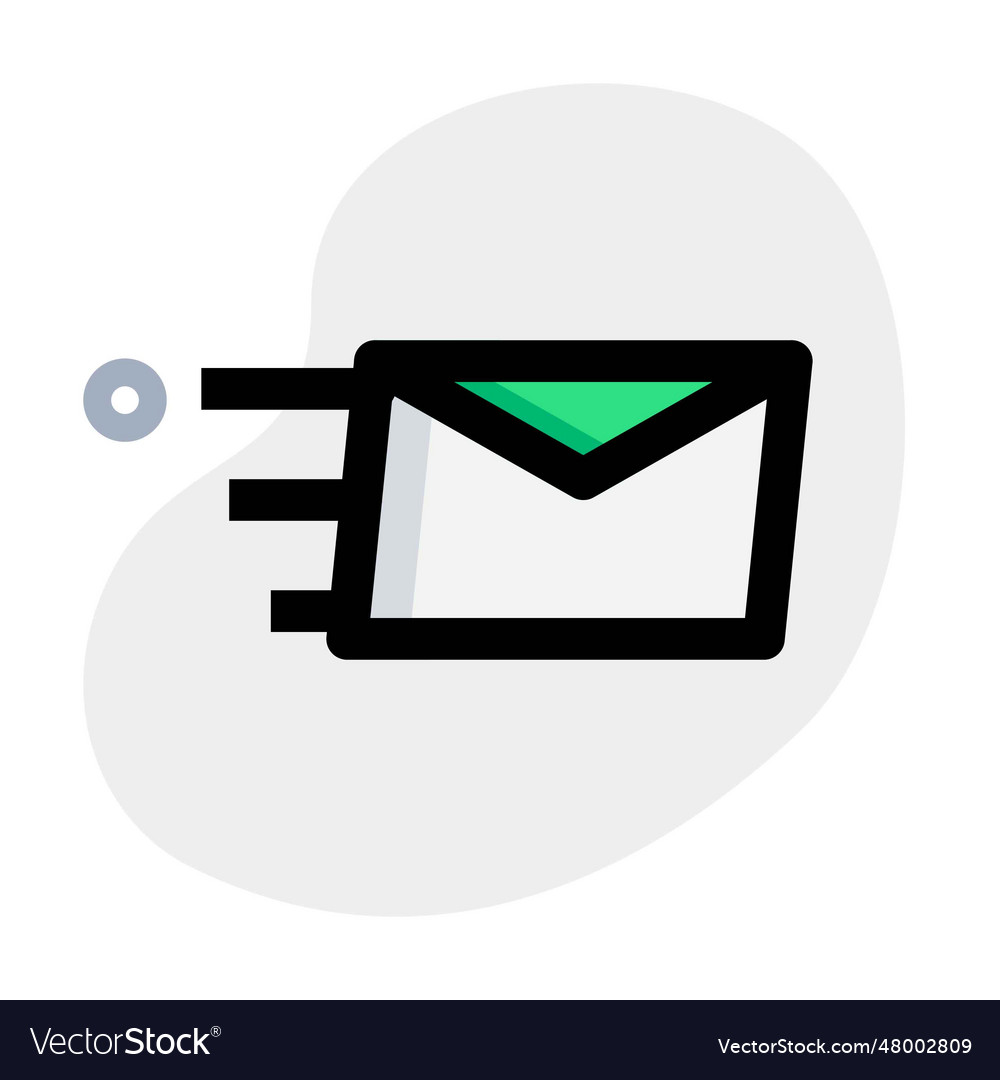 Mail a mode of delivering message Royalty Free Vector Image