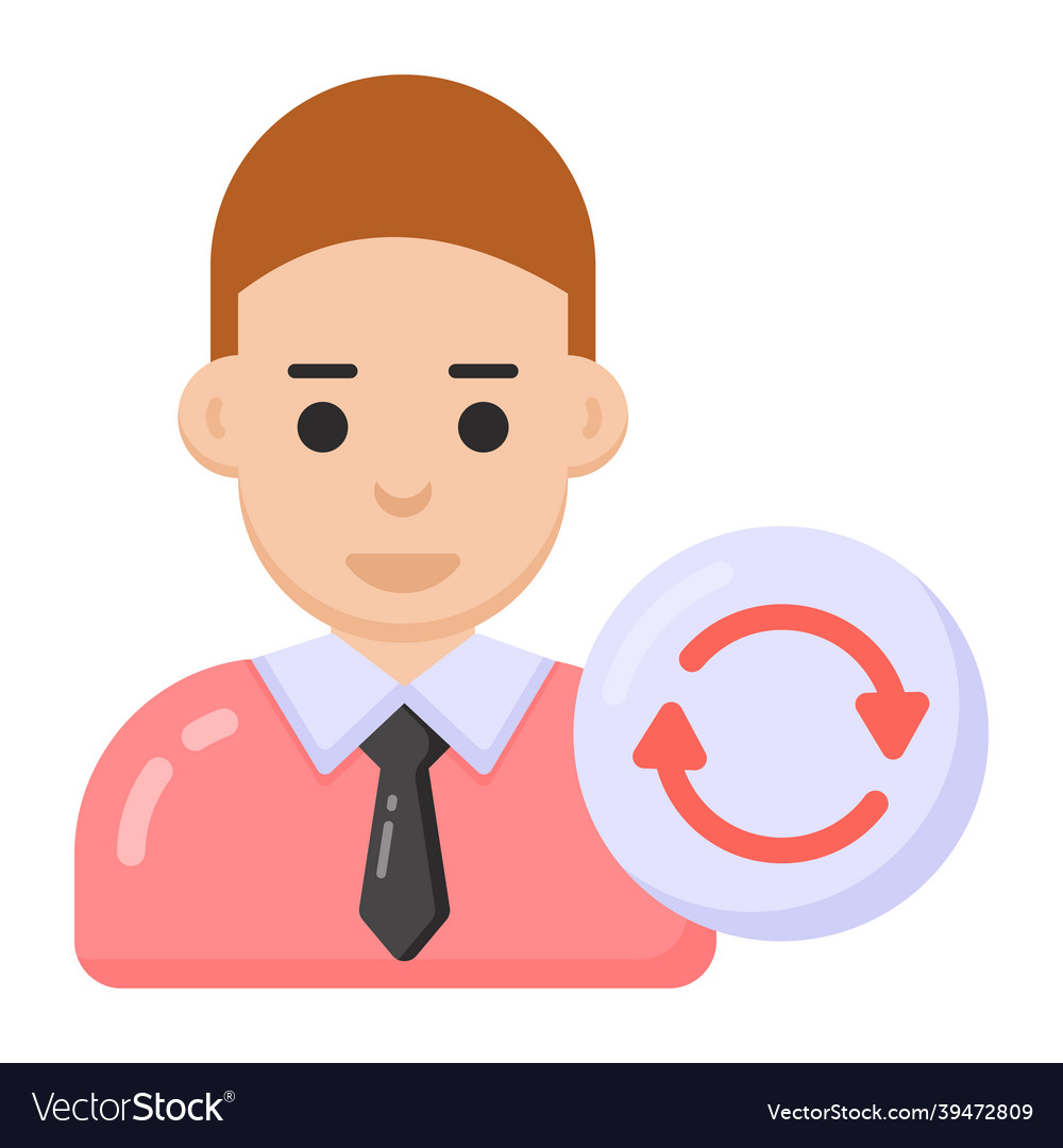 Profile refresh Royalty Free Vector Image - VectorStock