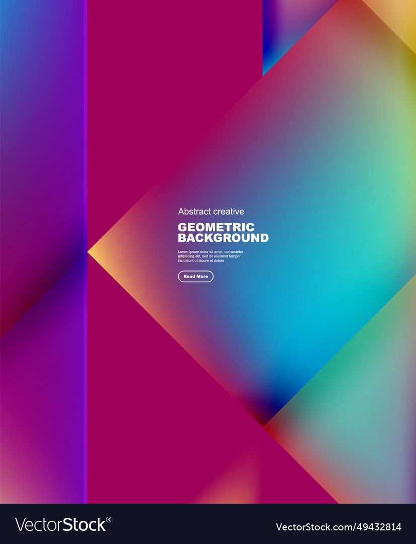 Gradient triangles abstract background Royalty Free Vector