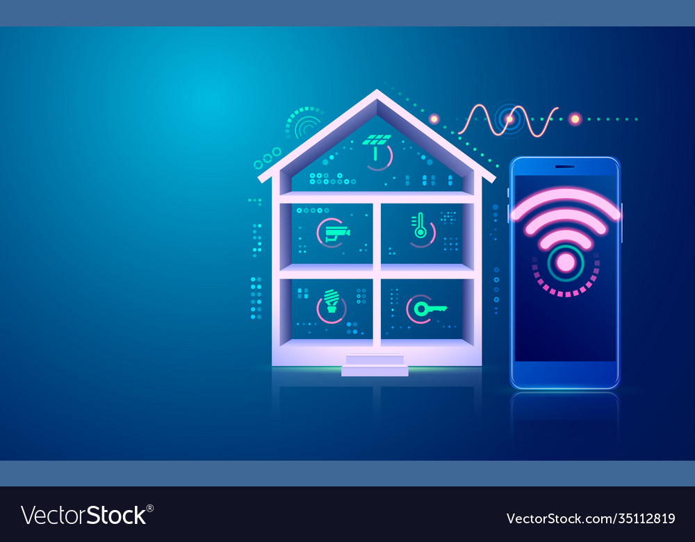 Hometech Royalty Free Vector Image - VectorStock