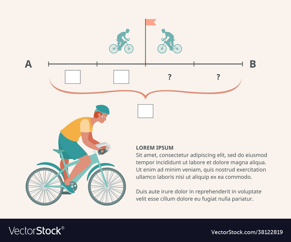 Math worksheet layout for finding speed value Vector Image