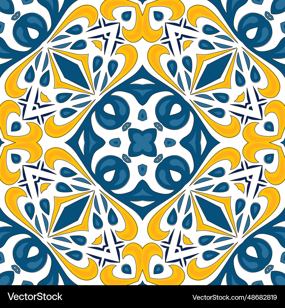 Portuguese tiles Royalty Free Vector Image - VectorStock