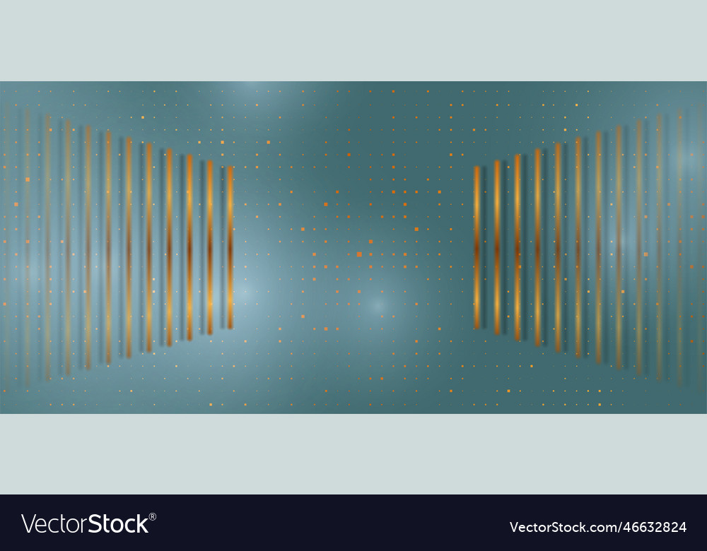 Abstract blue tech background with golden lines Vector Image Abstract blue tech background with golden lines Vector Image