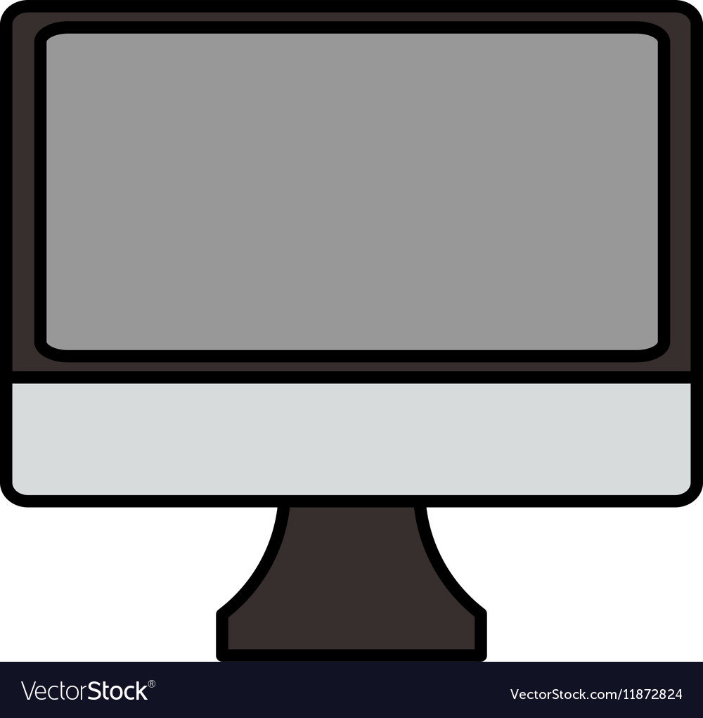 Isolated computer device design Royalty Free Vector Image