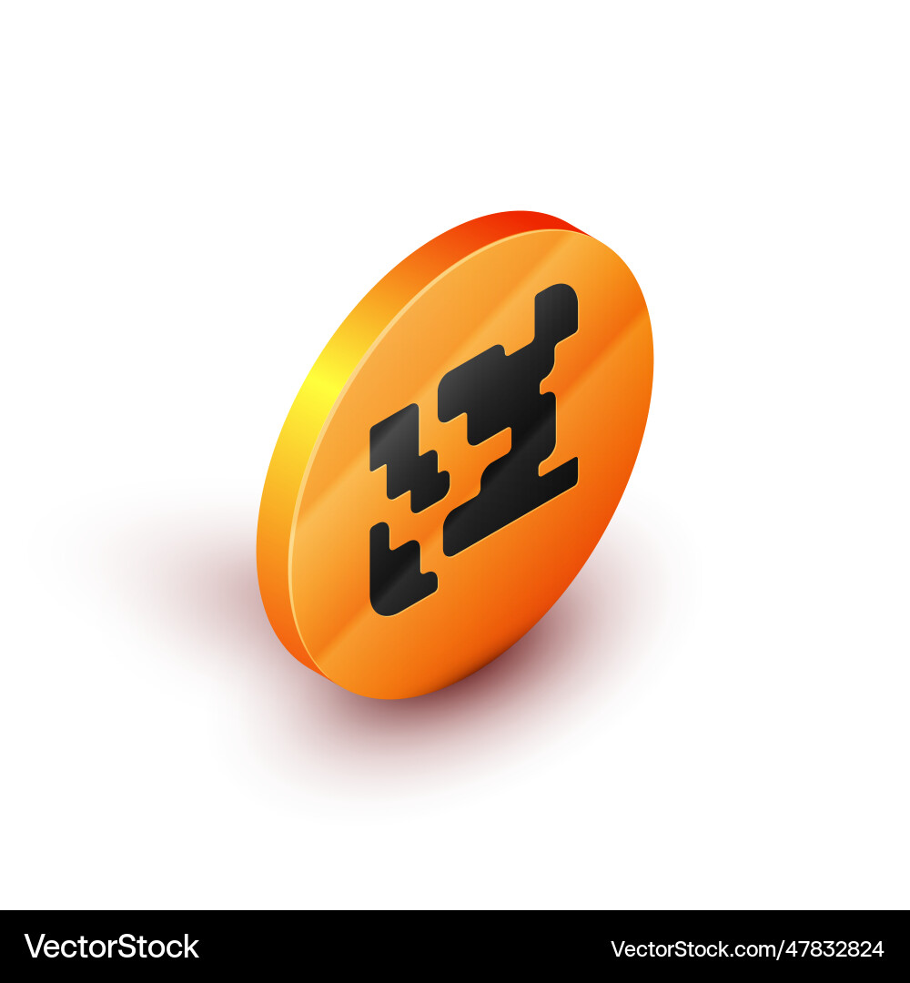 Isometric gaseous icon isolated on white Vector Image