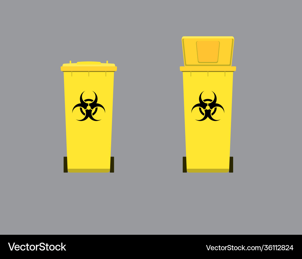 Medical waste collection tank Royalty Free Vector Image