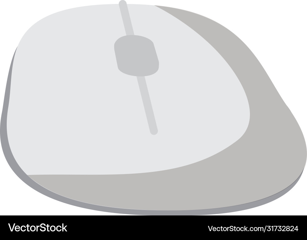 Mouse computer hardware isolated icon Royalty Free Vector