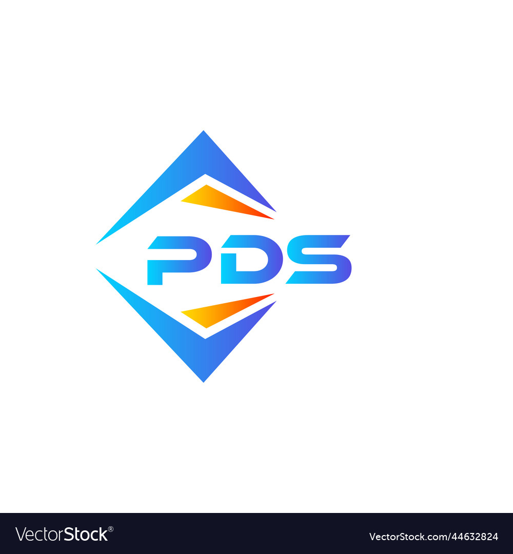 Pds abstract technology logo design on white Vector Image