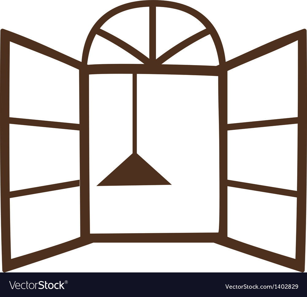 A window Royalty Free Vector Image - VectorStock
