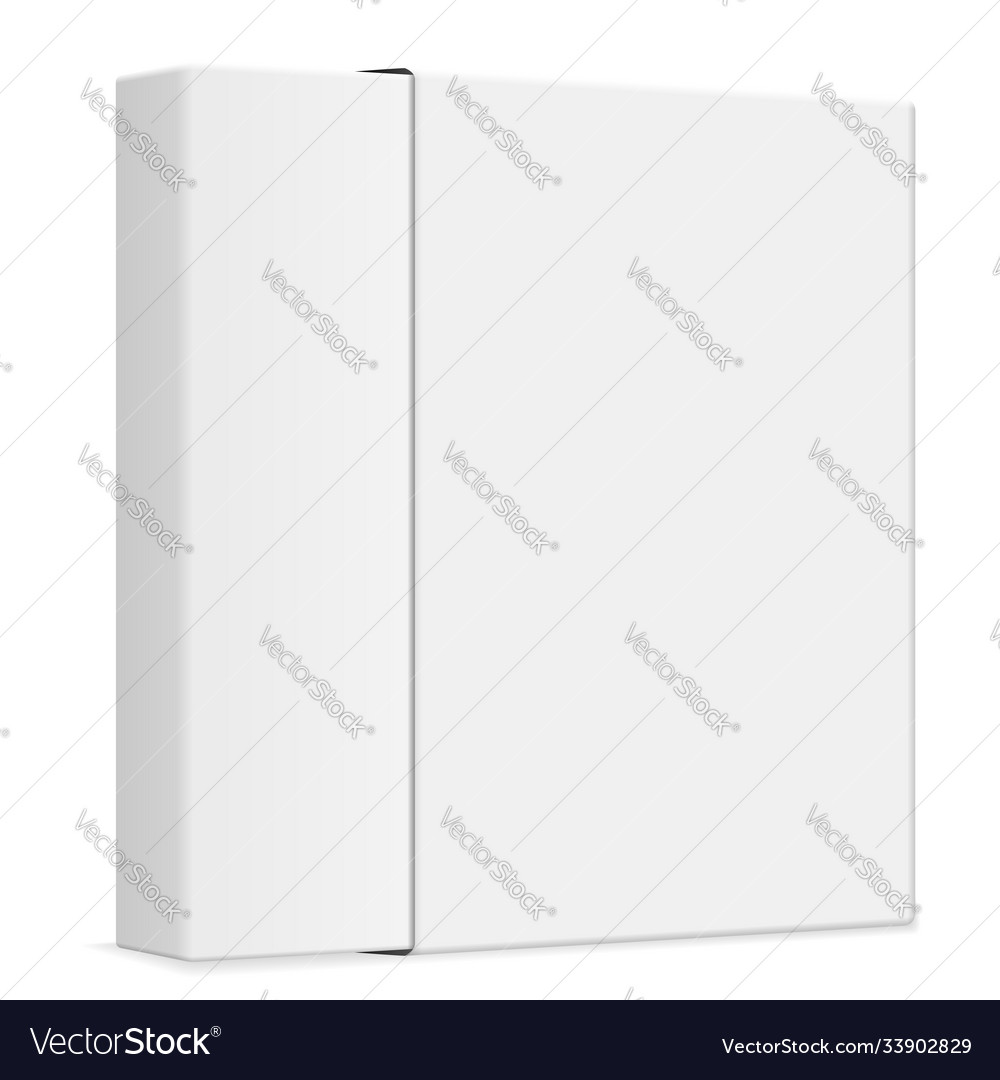 Blank paper box Royalty Free Vector Image - VectorStock