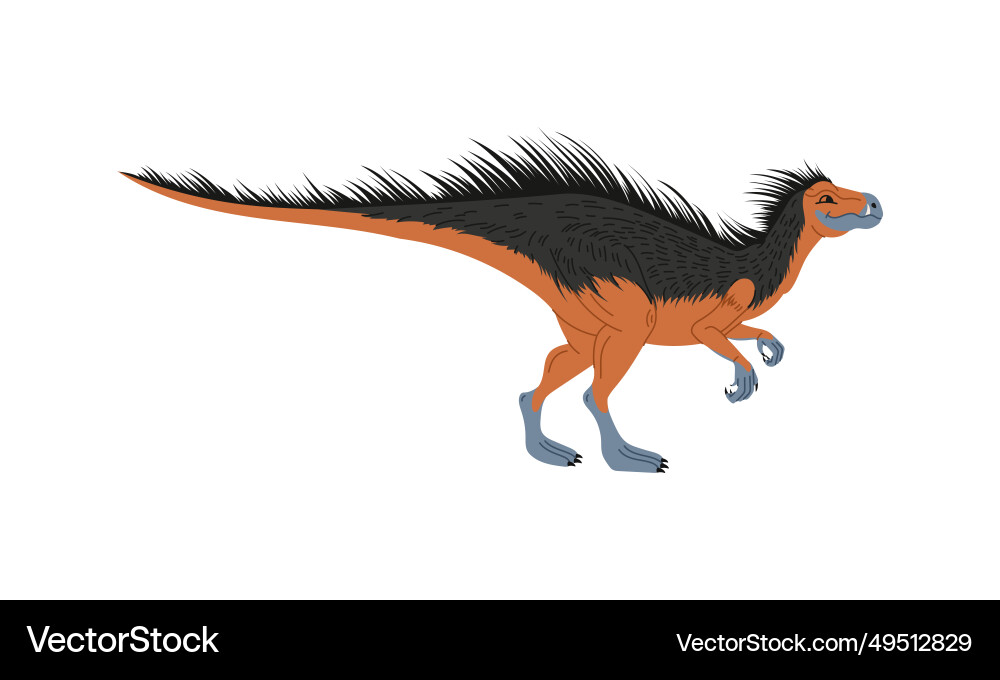 Dinosaur character from jurassic period Royalty Free Vector
