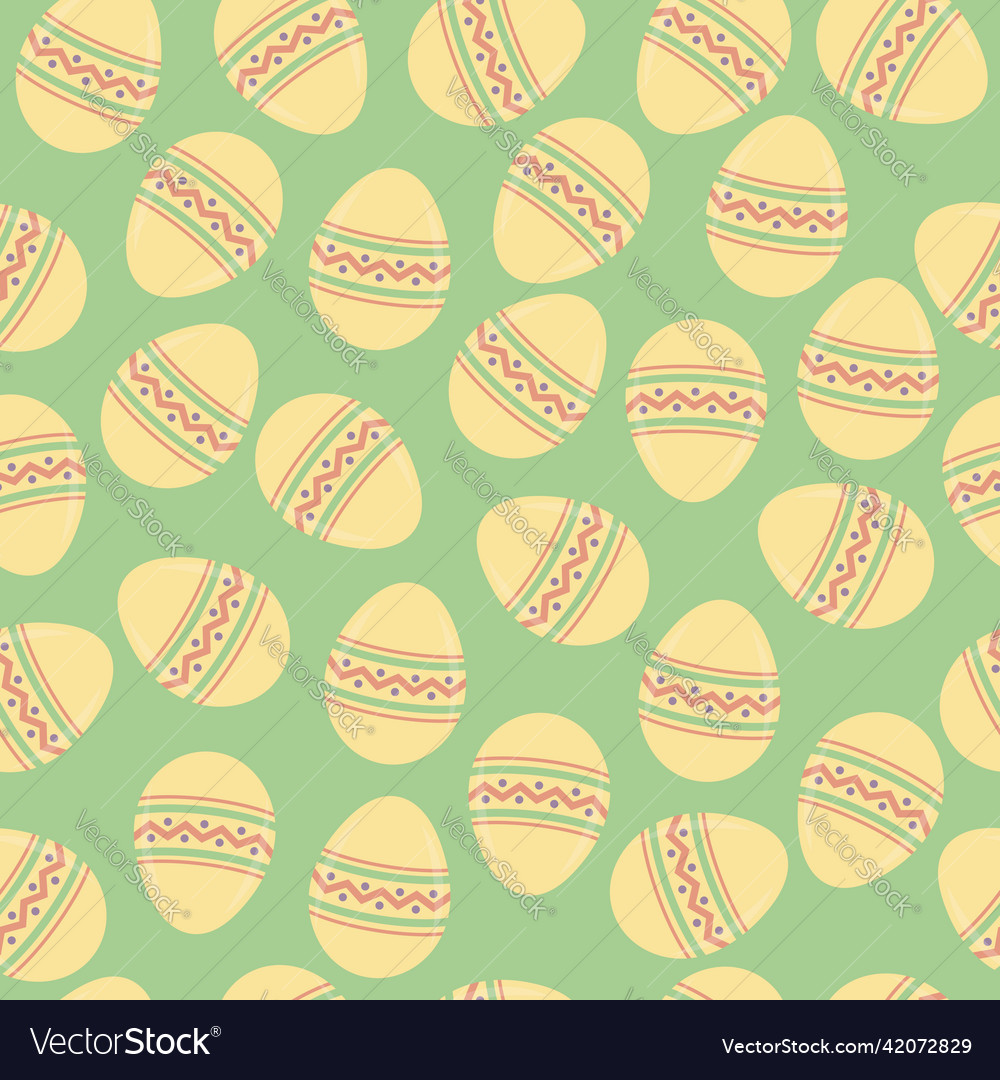 Spring easter seamless pattern Royalty Free Vector Image