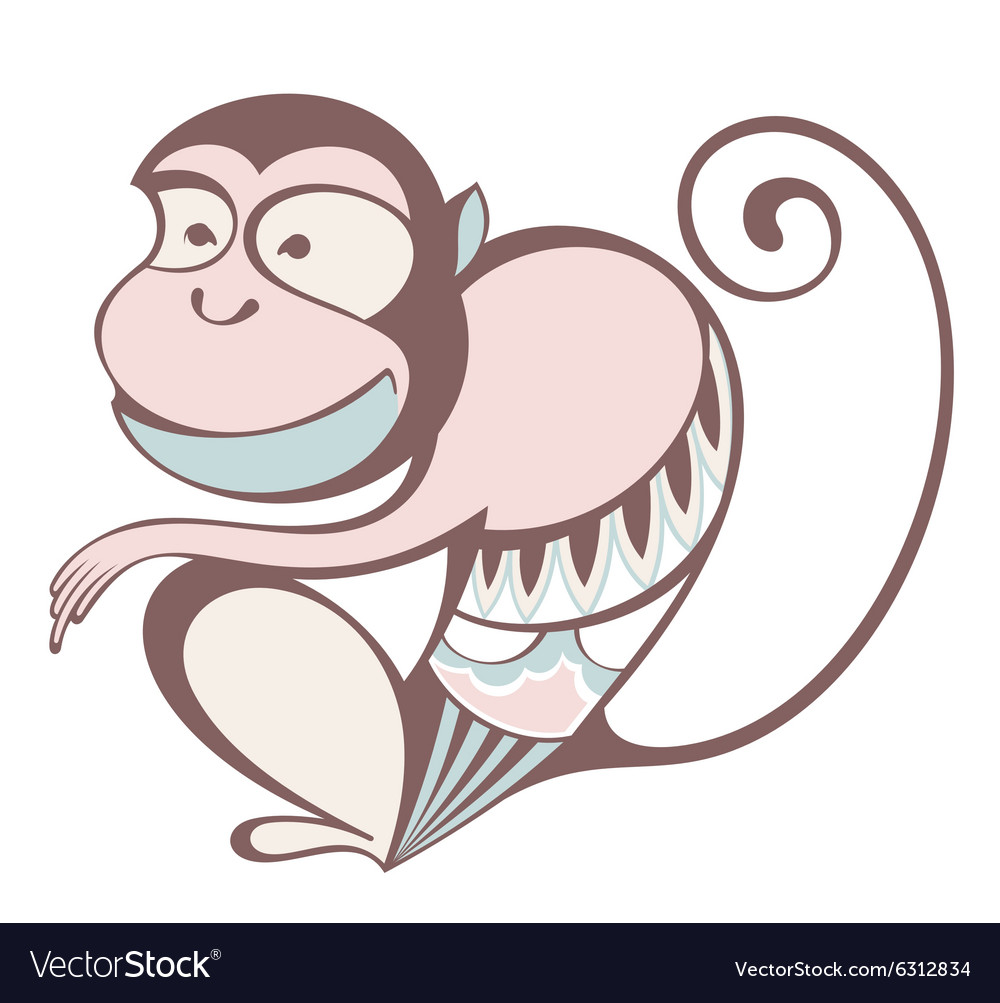 Cute monkey Royalty Free Vector Image - VectorStock