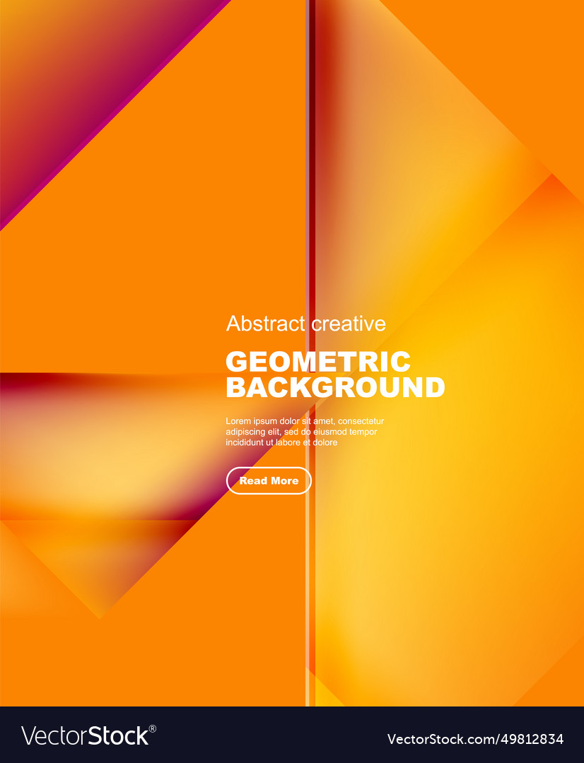 Gradient triangles abstract background Royalty Free Vector