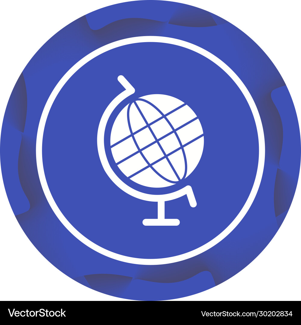 Unique map glyph icon Royalty Free Vector Image