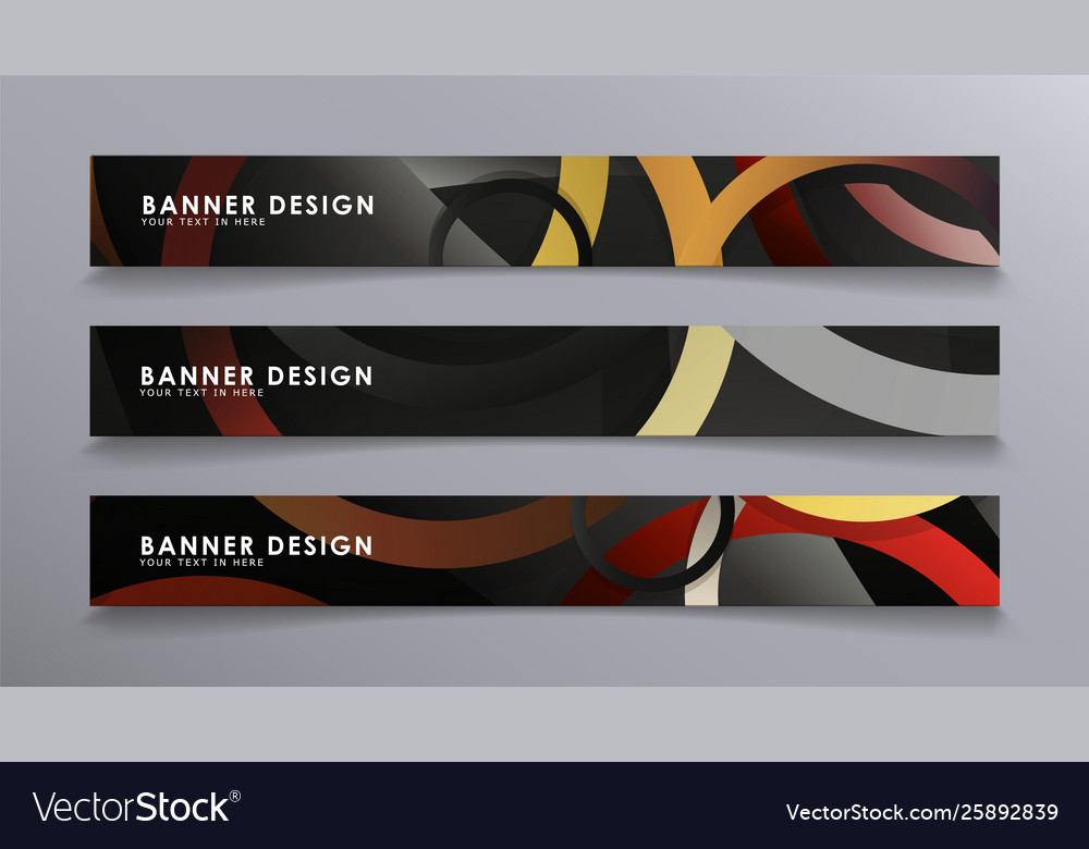 Rectangular banners against background Royalty Free Vector