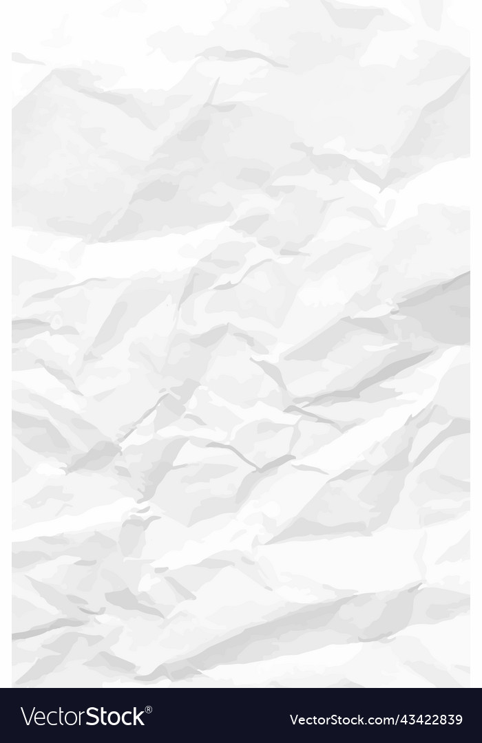 White lean crumpled paper Royalty Free Vector Image White lean crumpled paper Royalty Free Vector Image
