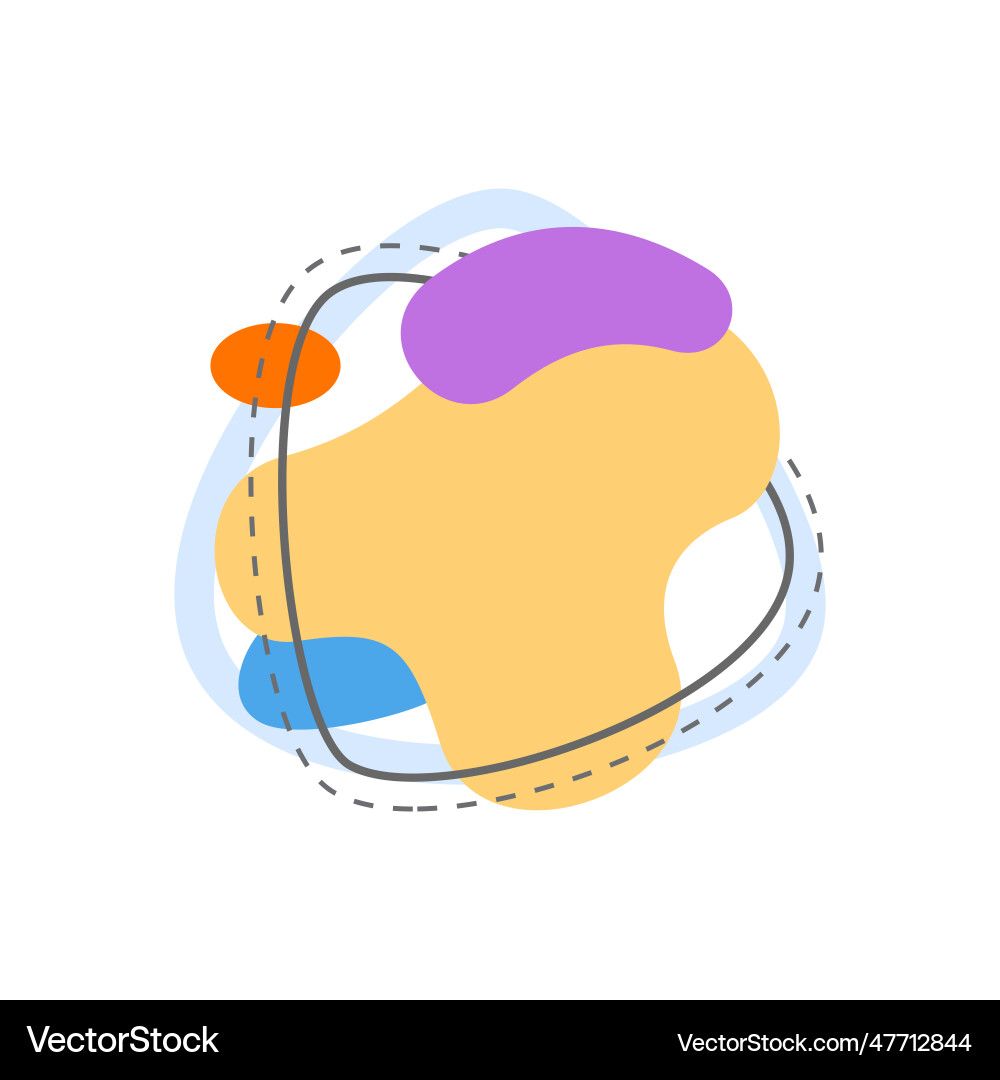 Abstract organic liquid blob and fluid shapes Vector Image