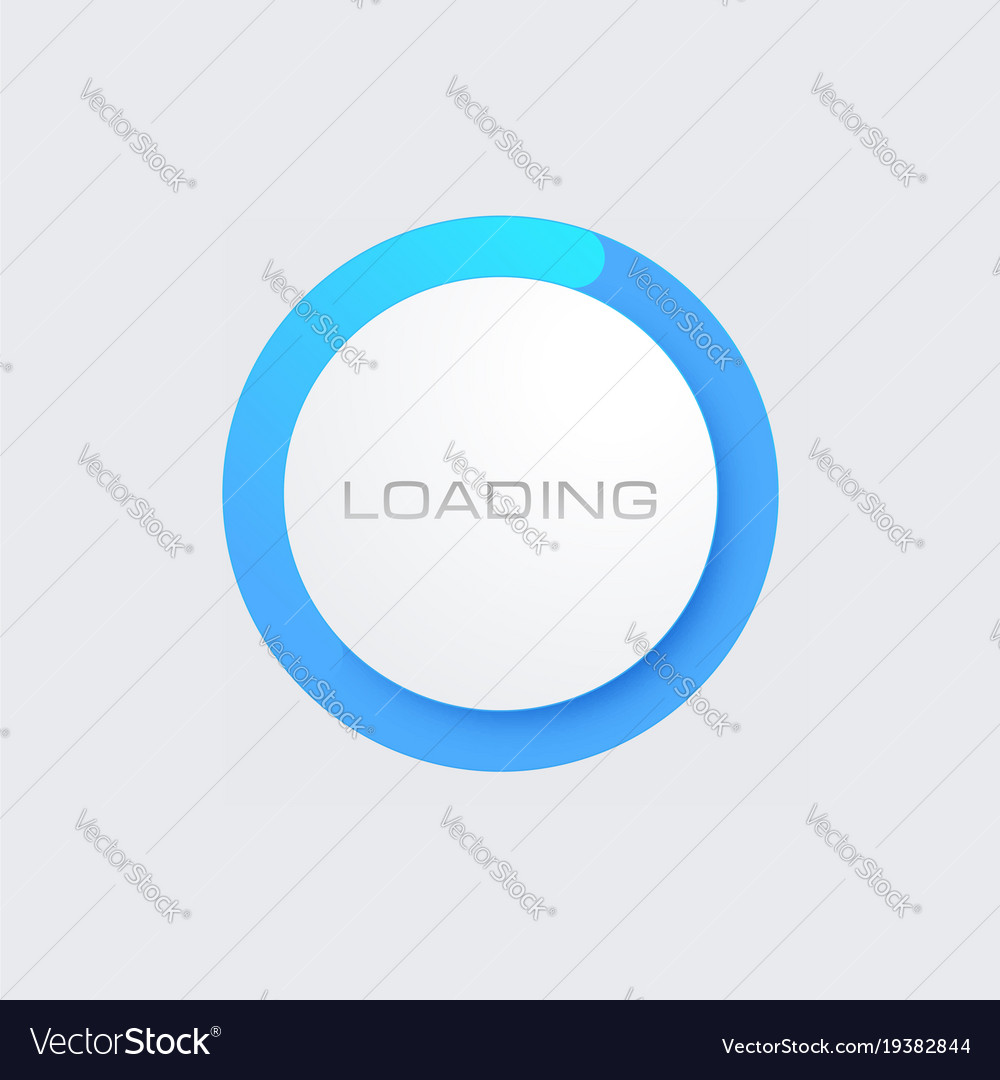 Blue loading bar for web interfaces template Vector Image