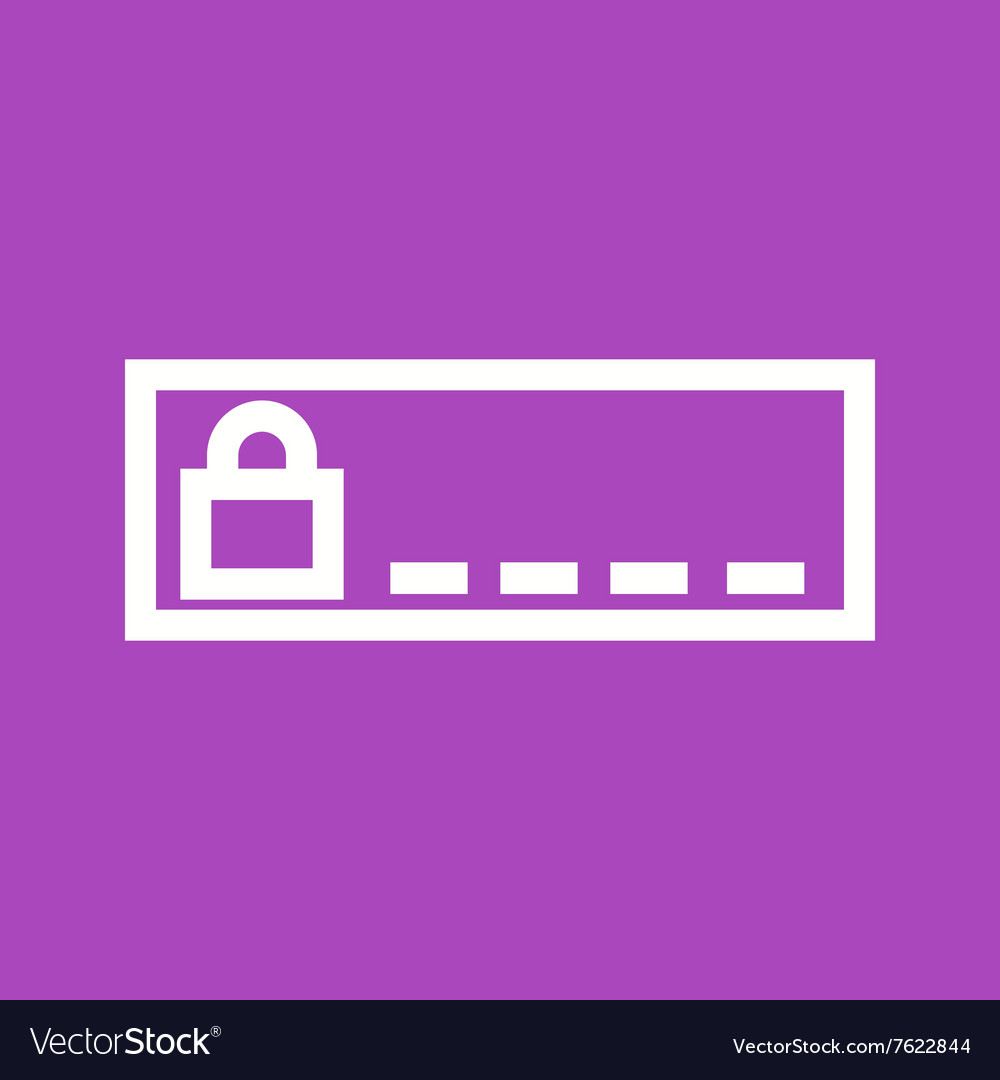 Enter passcode Royalty Free Vector Image - VectorStock