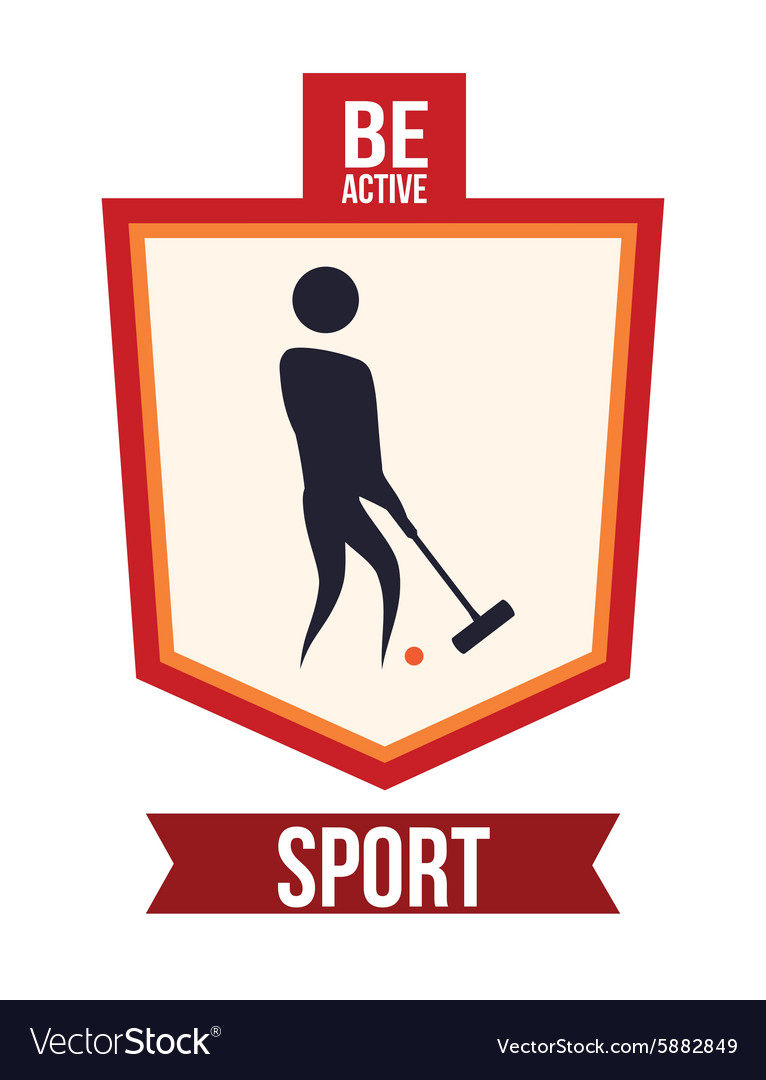 Be active design Royalty Free Vector Image - VectorStock