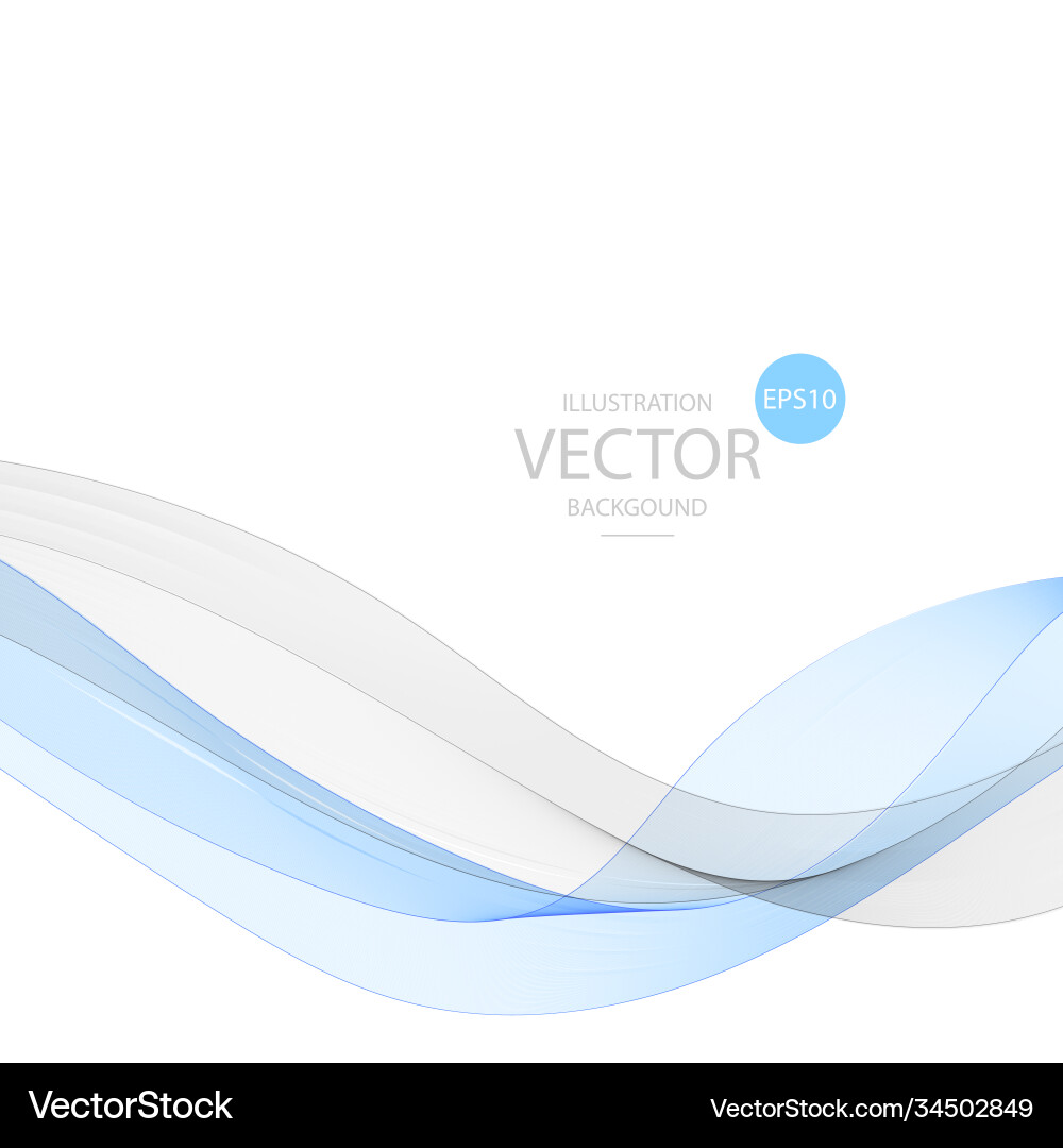 Blue and gray wave abstract background Royalty Free Vector