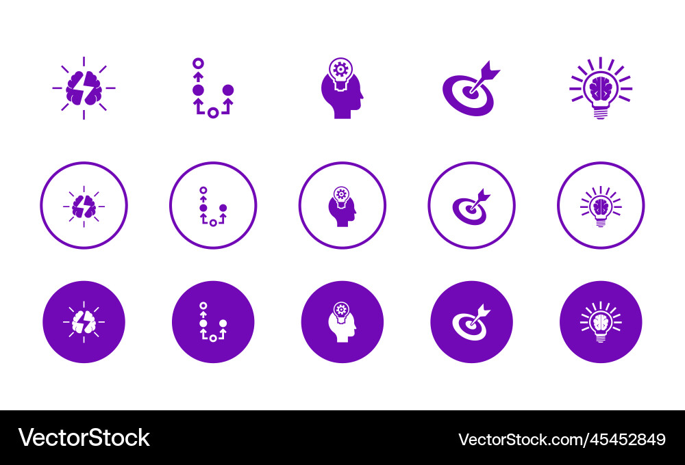 Brainstorming plan imagination goal idea Vector Image