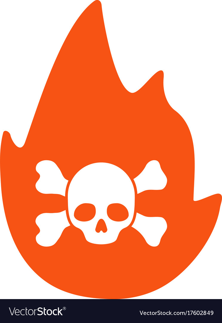 Hellfire flat icon Royalty Free Vector Image - VectorStock