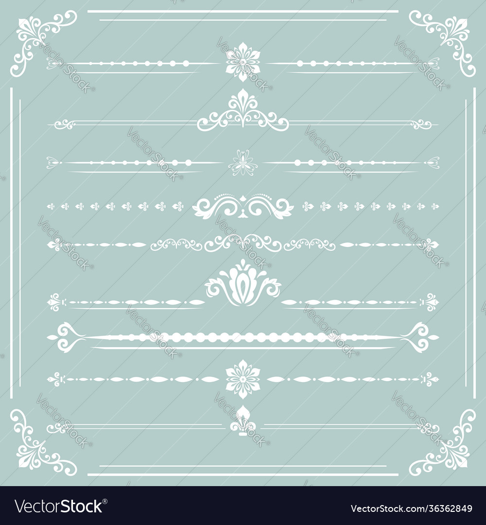 Set horizontal patterns Royalty Free Vector Image