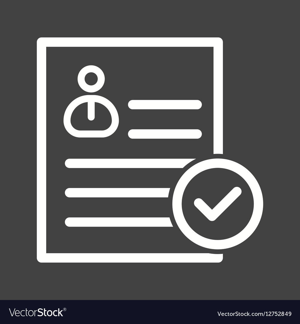 Valid user profile Royalty Free Vector Image - VectorStock