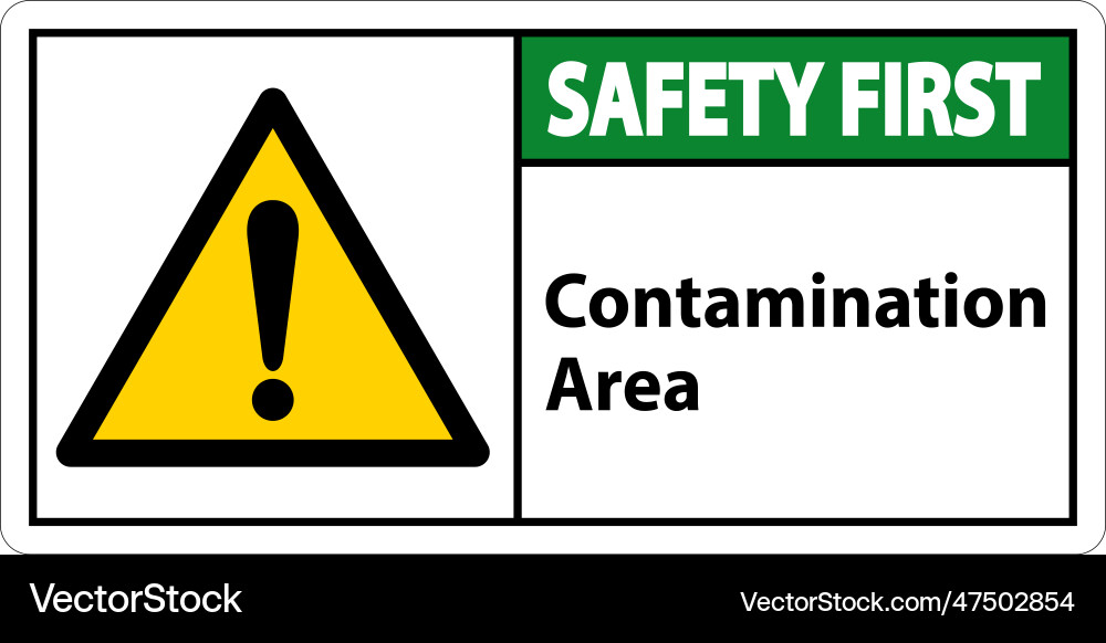 Contaminated Area Sign