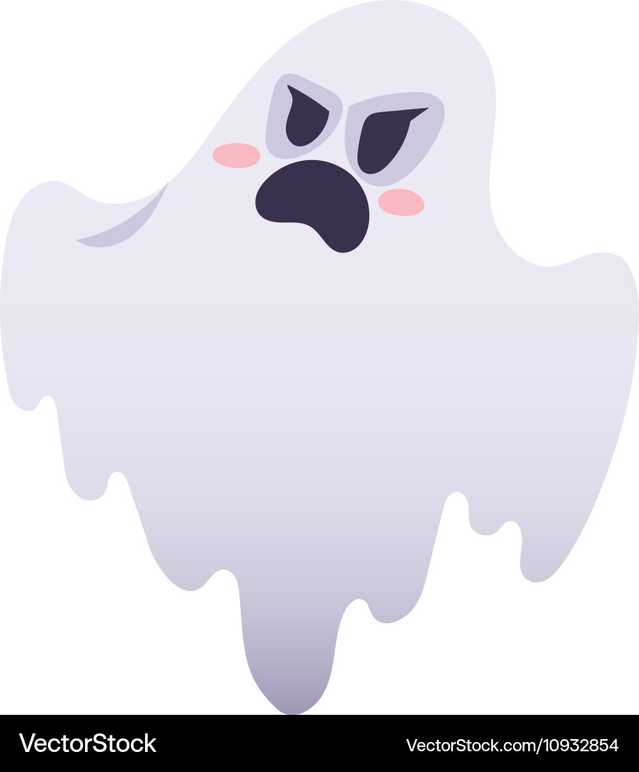 Ghost character isolated Royalty Free Vector Image
