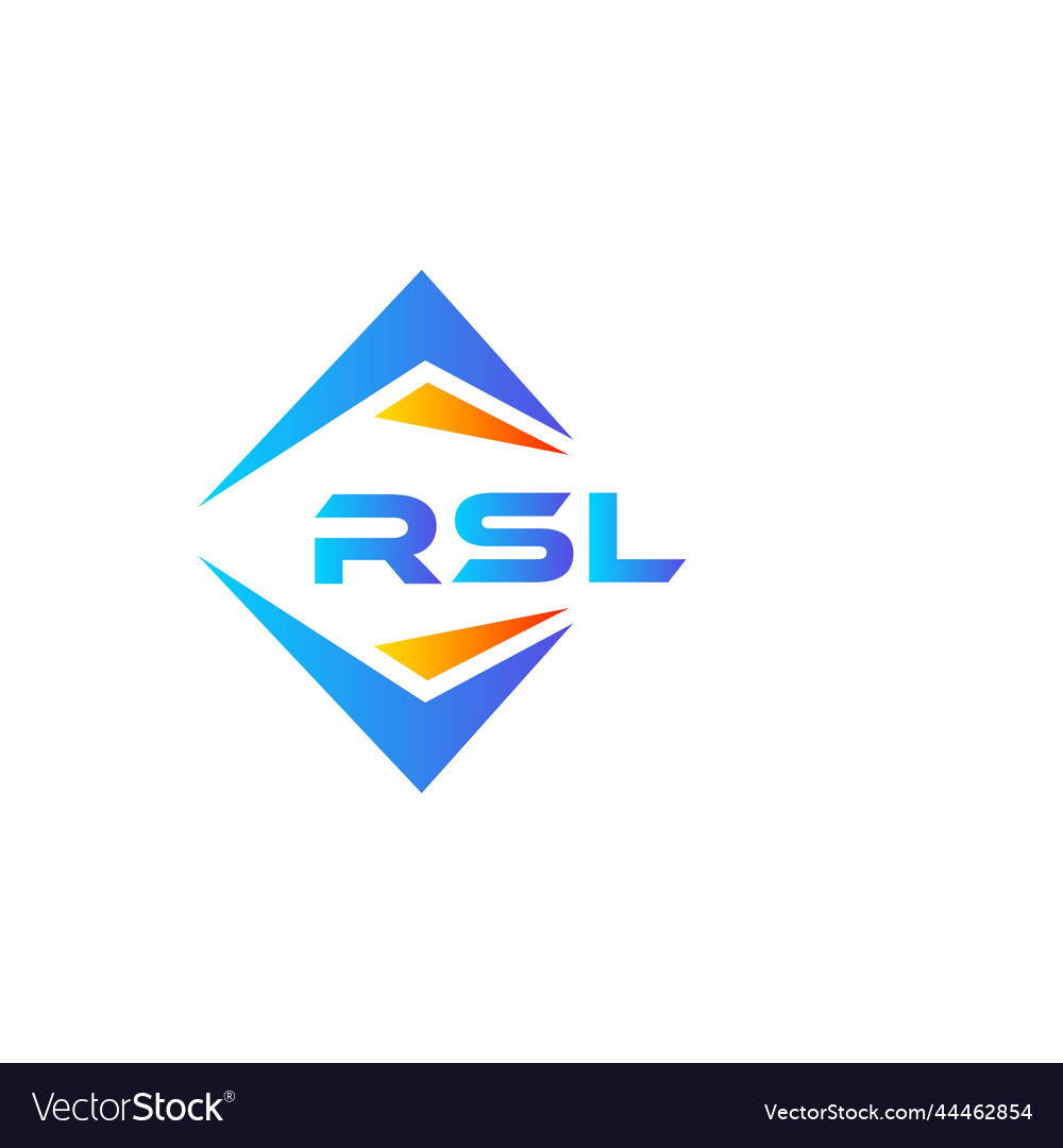 Rsl abstract technology logo design on white Vector Image