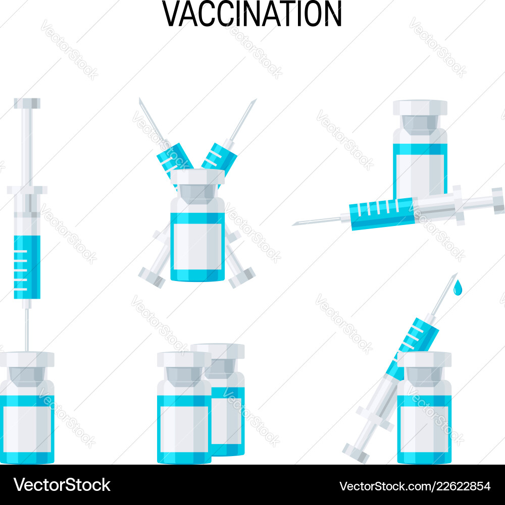 Vaccination concept Royalty Free Vector Image - VectorStock