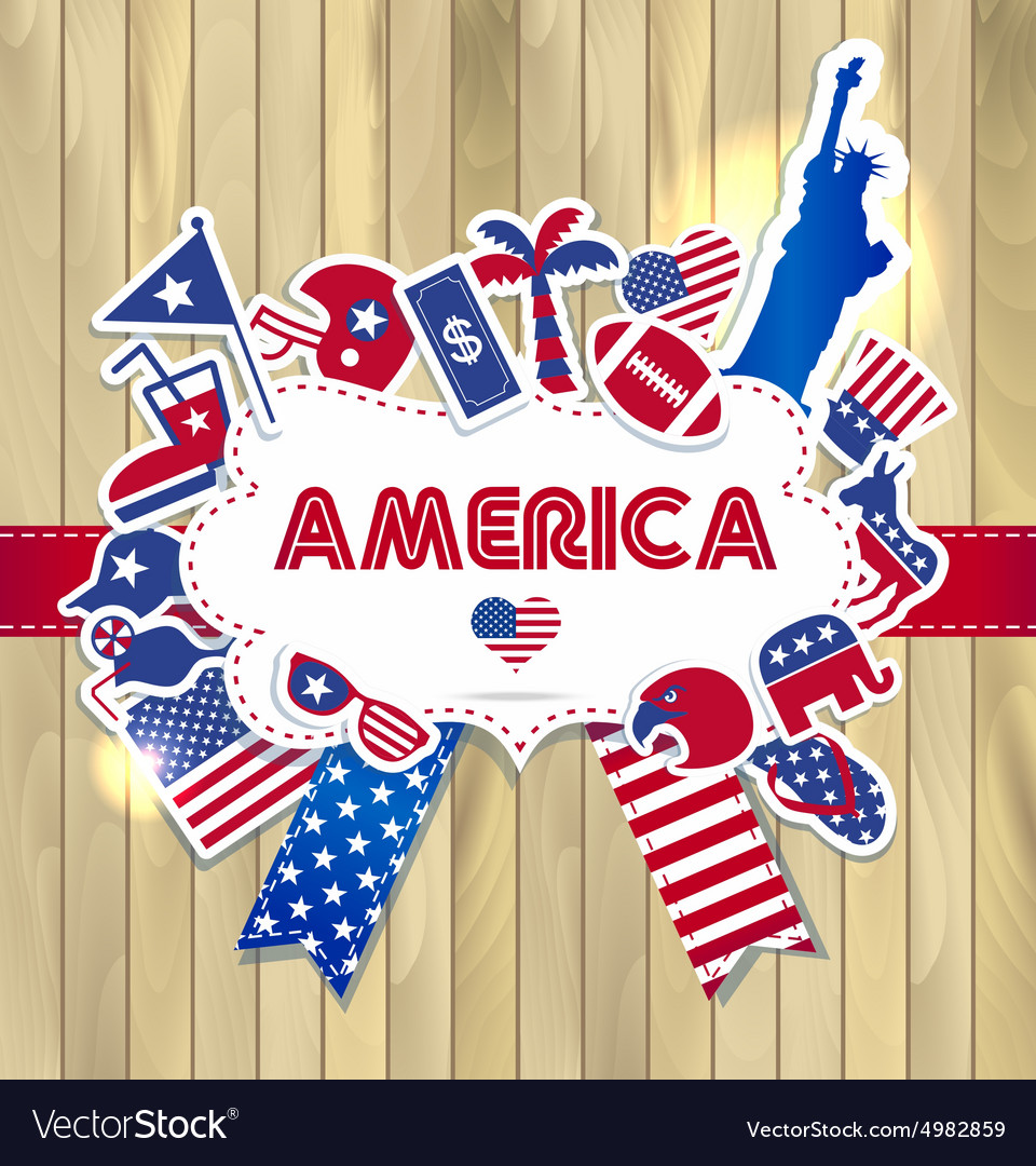 American design elements Royalty Free Vector Image