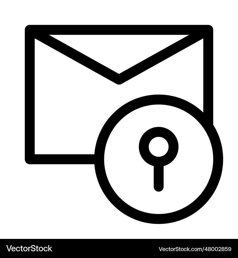 Message encrypted for security purpose Royalty Free Vector