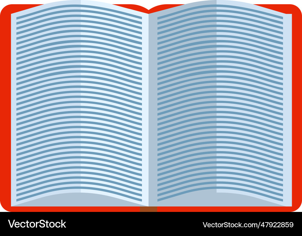 Opened book with small text Royalty Free Vector Image
