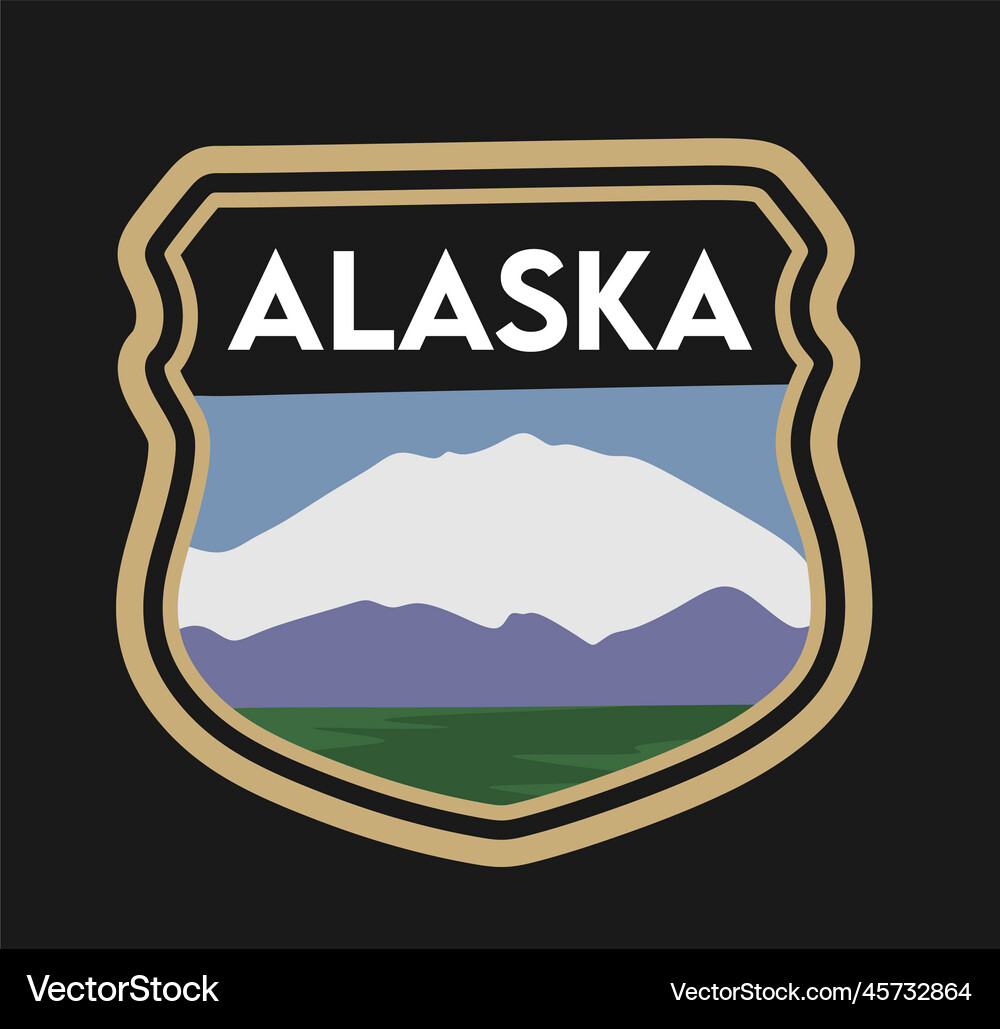 Alaska state Royalty Free Vector Image - VectorStock