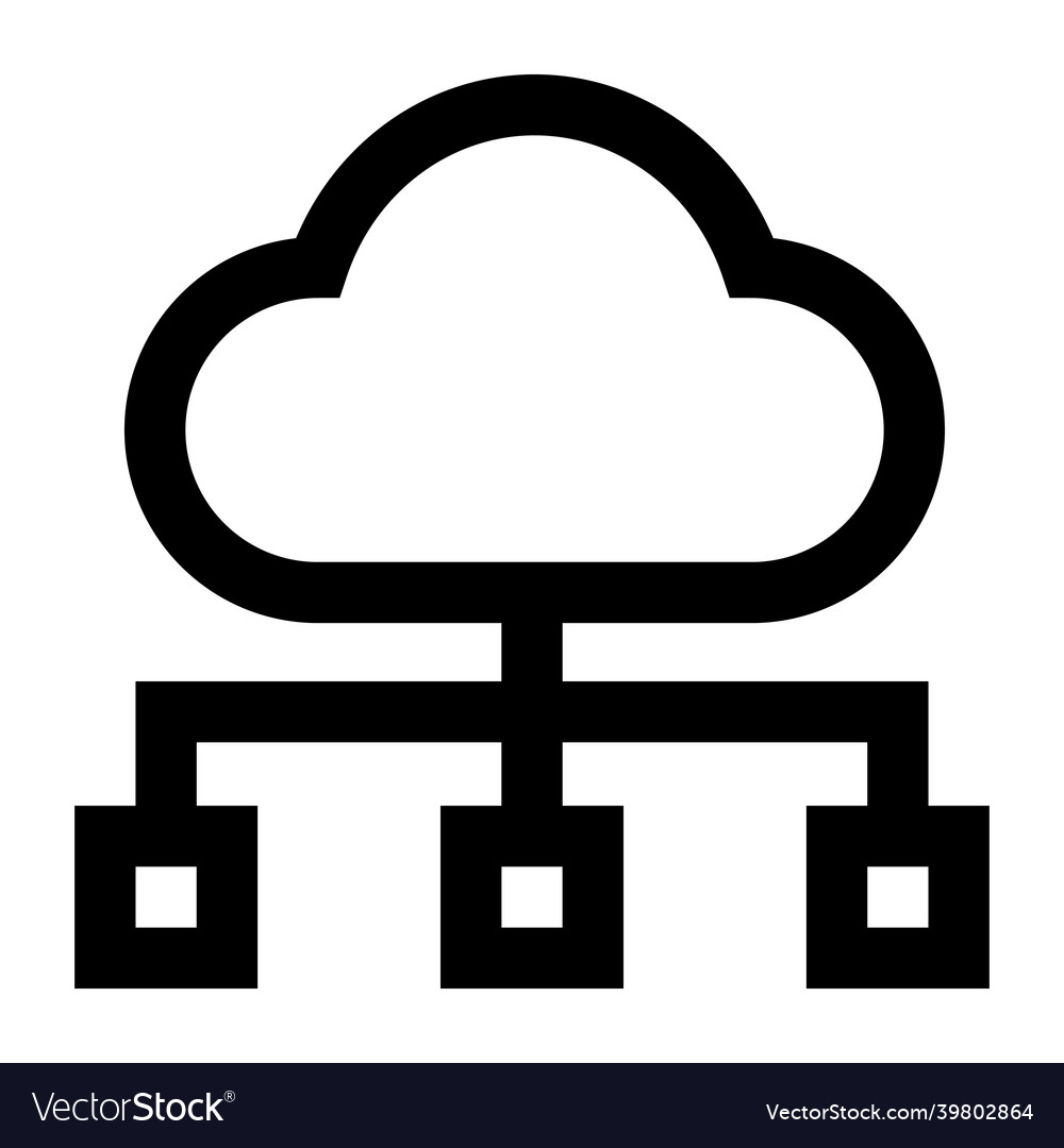 Cloud network Royalty Free Vector Image - VectorStock