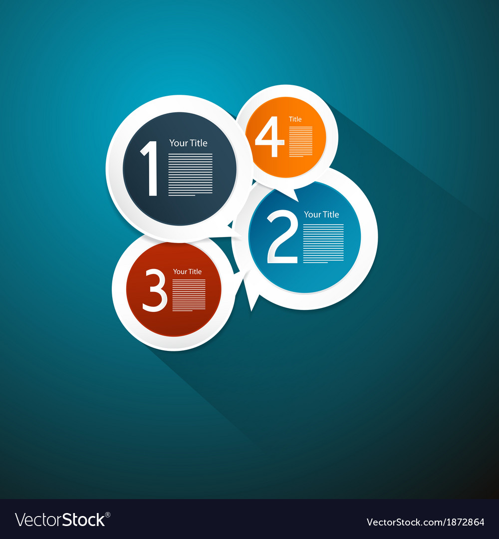 Progress steps for tutorial infographics Vector Image