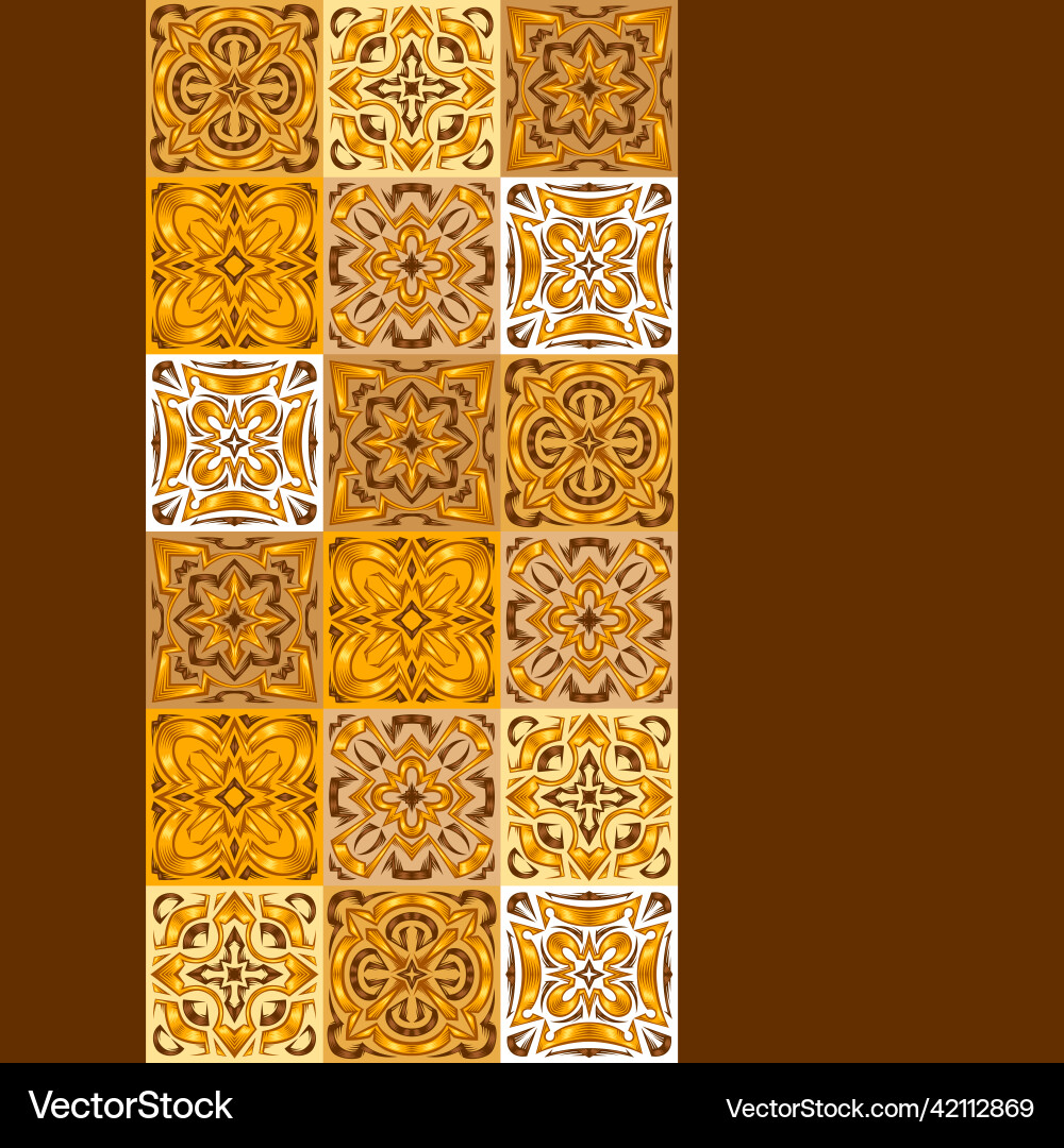 Ceramic tile pattern wall or floor texture Vector Image