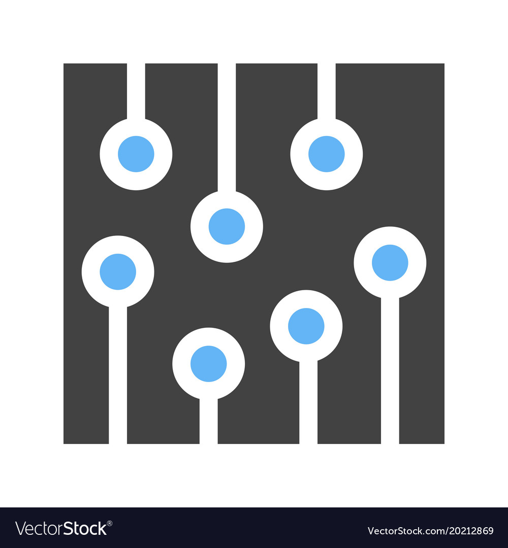 Circuit ic processor Royalty Free Vector Image