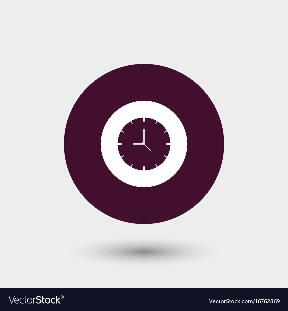 Clock icon simple Royalty Free Vector Image - VectorStock