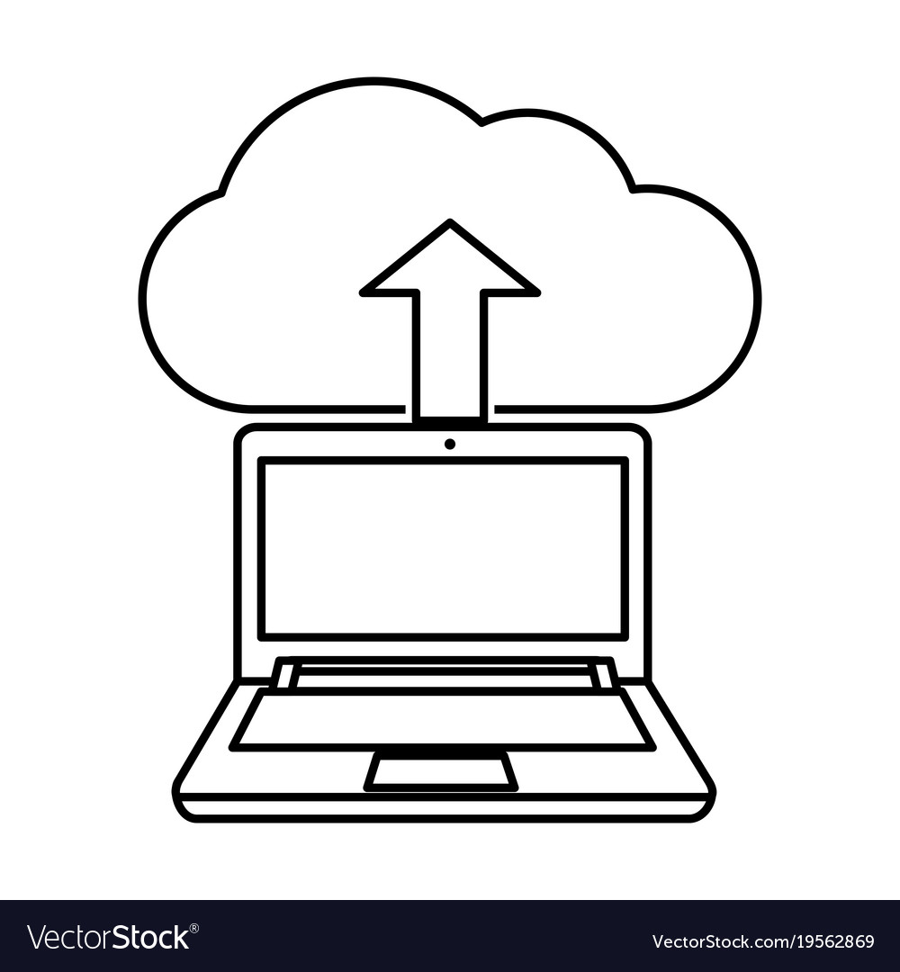 Cloud computing design Royalty Free Vector Image