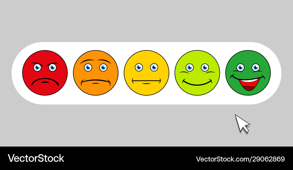 Emoticons set emoji faces emoticon smile digital Vector Image
