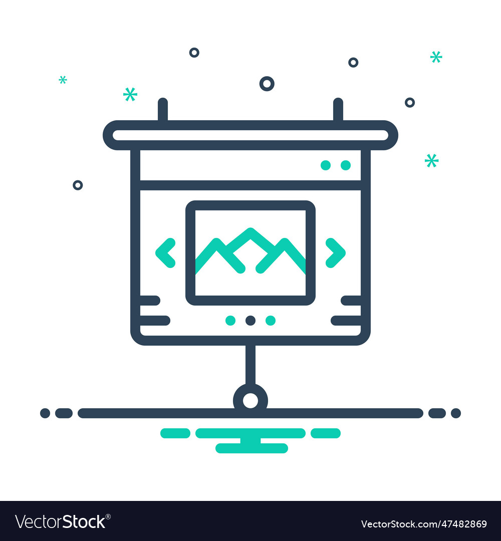 Slideshow Royalty Free Vector Image - VectorStock