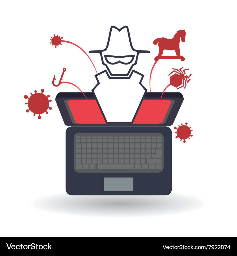 Security system design Royalty Free Vector Image