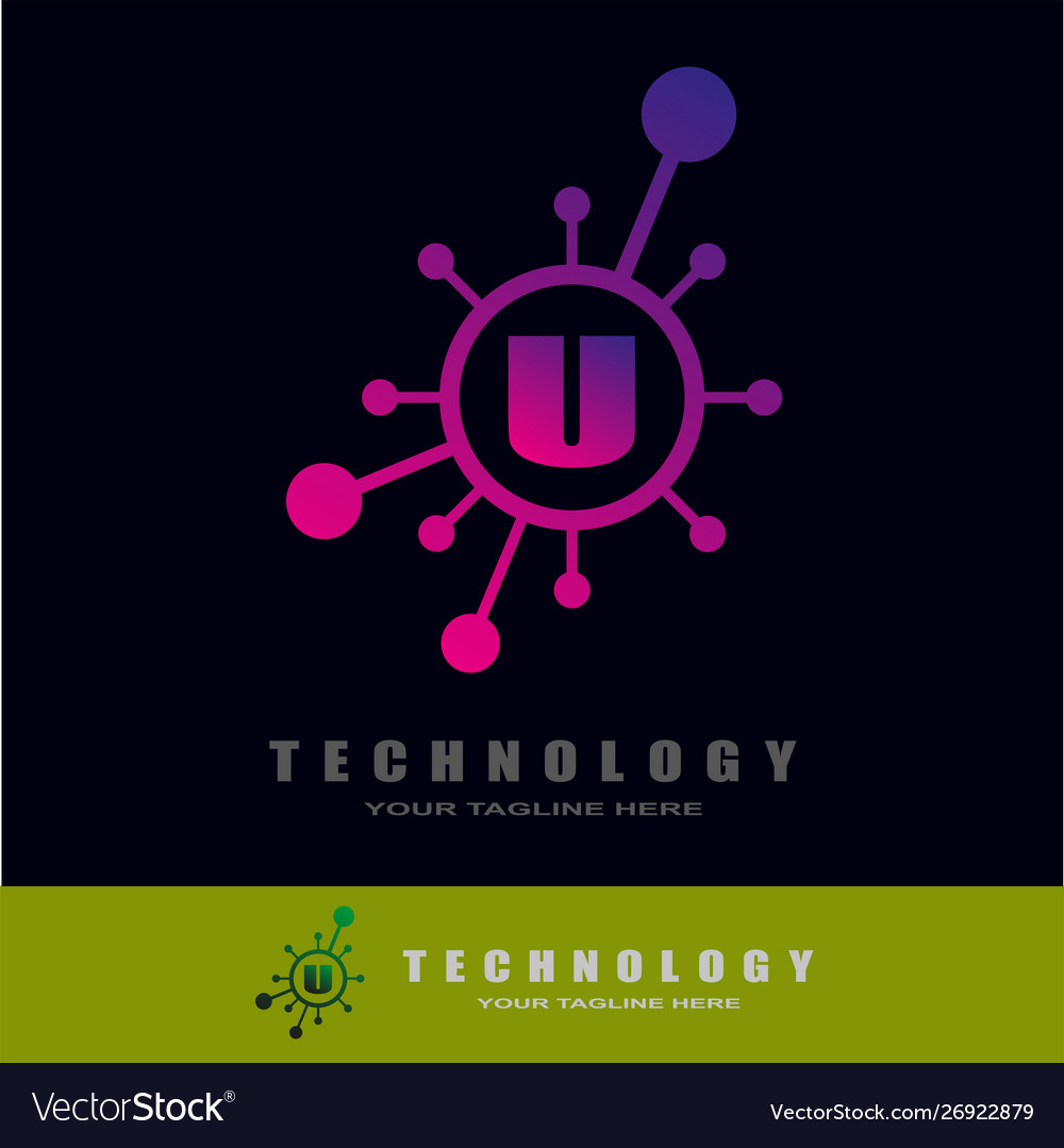 Future technology logos Royalty Free Vector Image