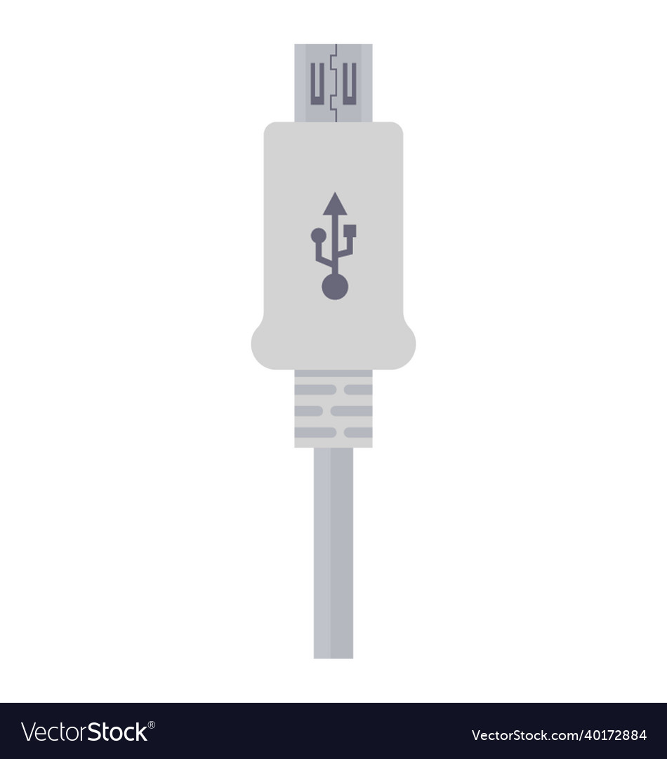 Mobile cable Royalty Free Vector Image - VectorStock